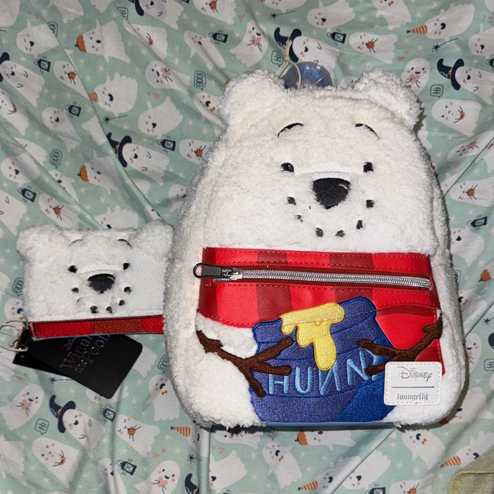 Disney Loungefly Winnie the Pooh Bear Backpack and Ma… - Gem